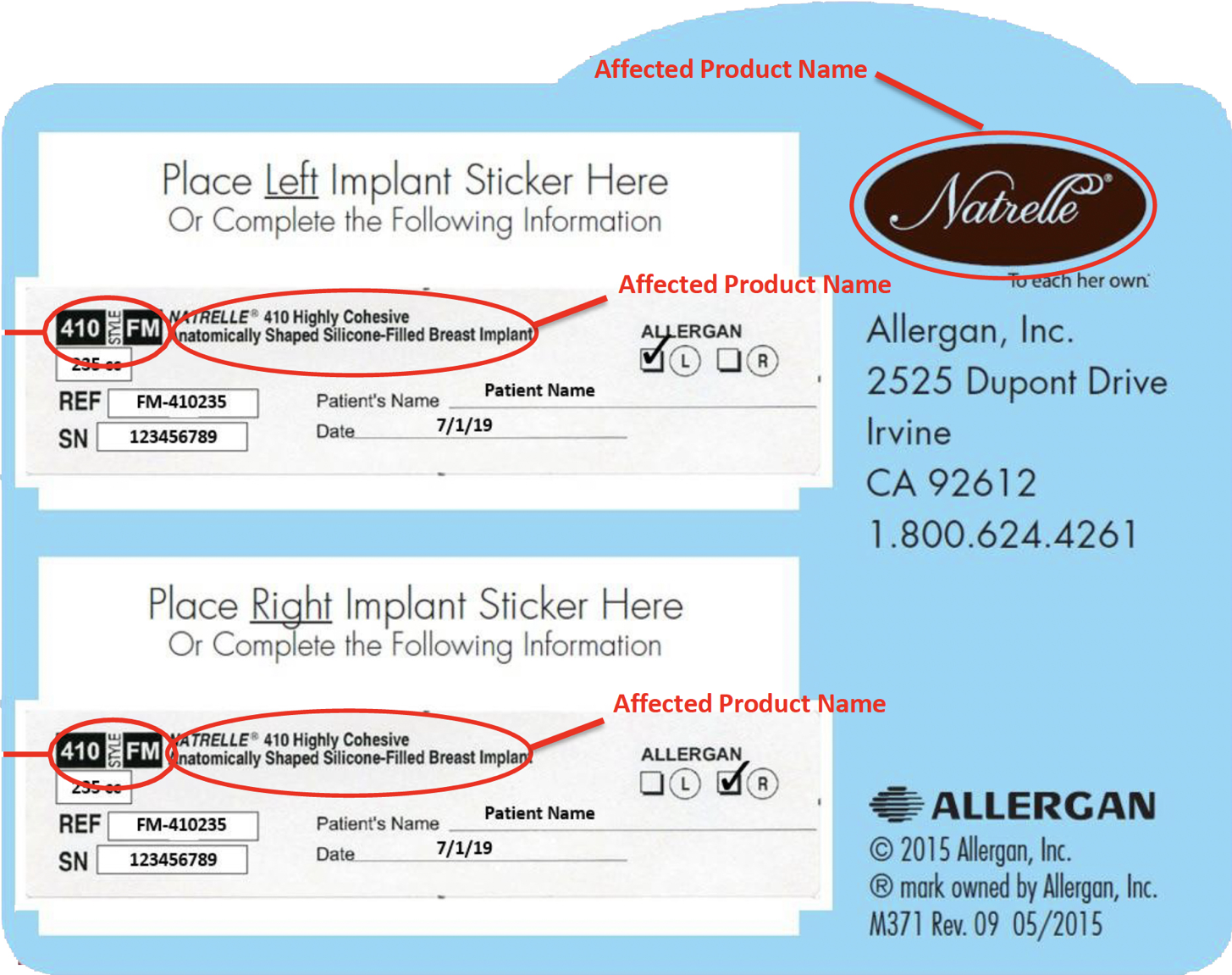 » Where can I find my NATRELLE® serial number?